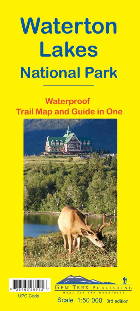 Buy map: Waterton Lakes National Park, Alberta and British Columbia ...
