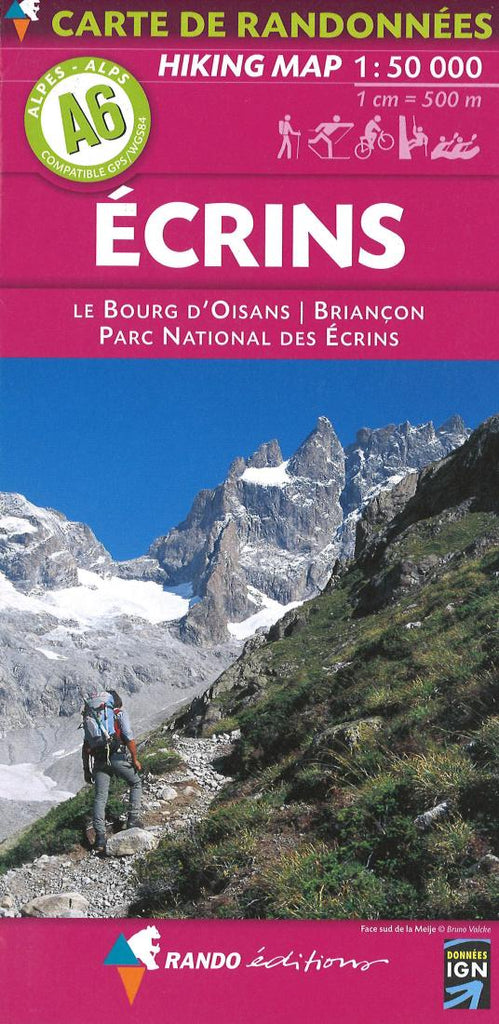 Buy map: Alps Hiking Map Sheet A6 - Écrins – YellowMaps Map Store