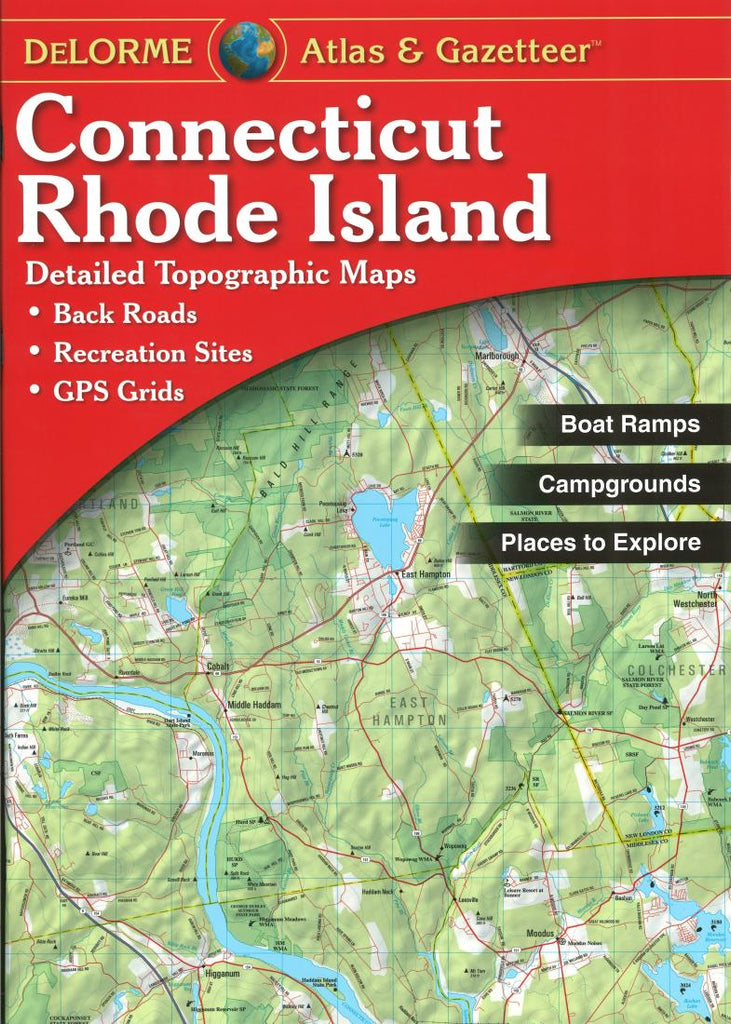 Buy map: Connecticut and Rhode Island Atlas and Gazetteer by DeLorme ...