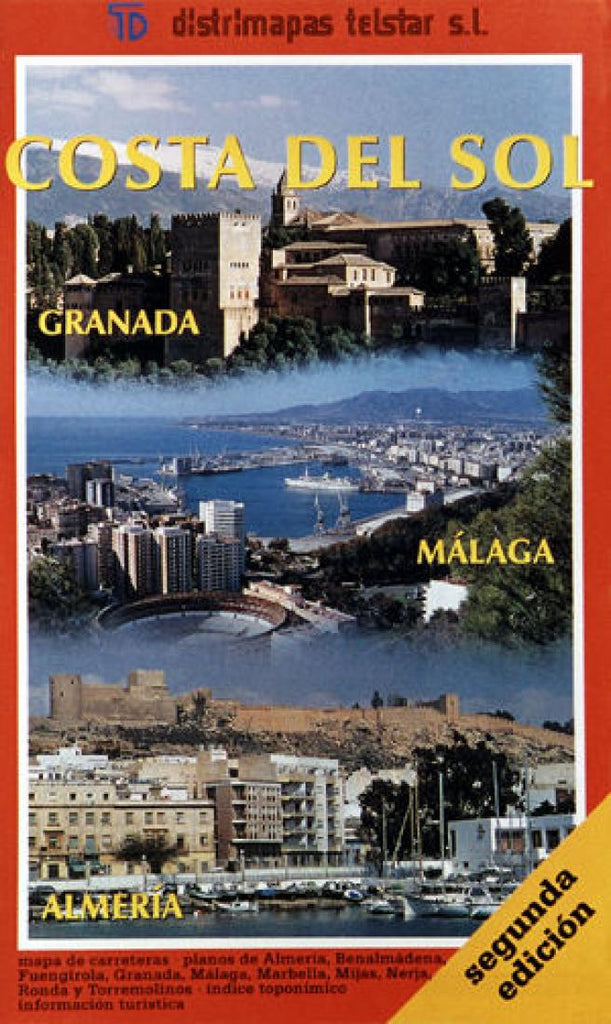 Buy map: Costa del Sol, Spain by Distrimapas Telstar, S.L. – YellowMaps ...