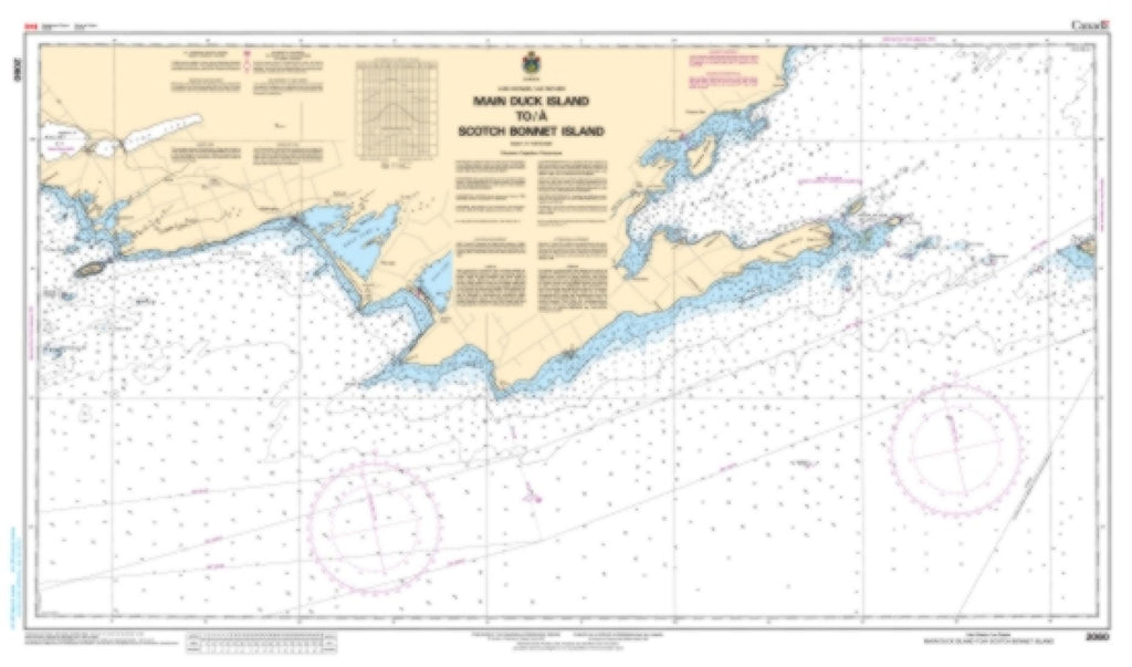 Buy map: Main Duck Island to/a Scotch Bonnet Island by Canadian ...