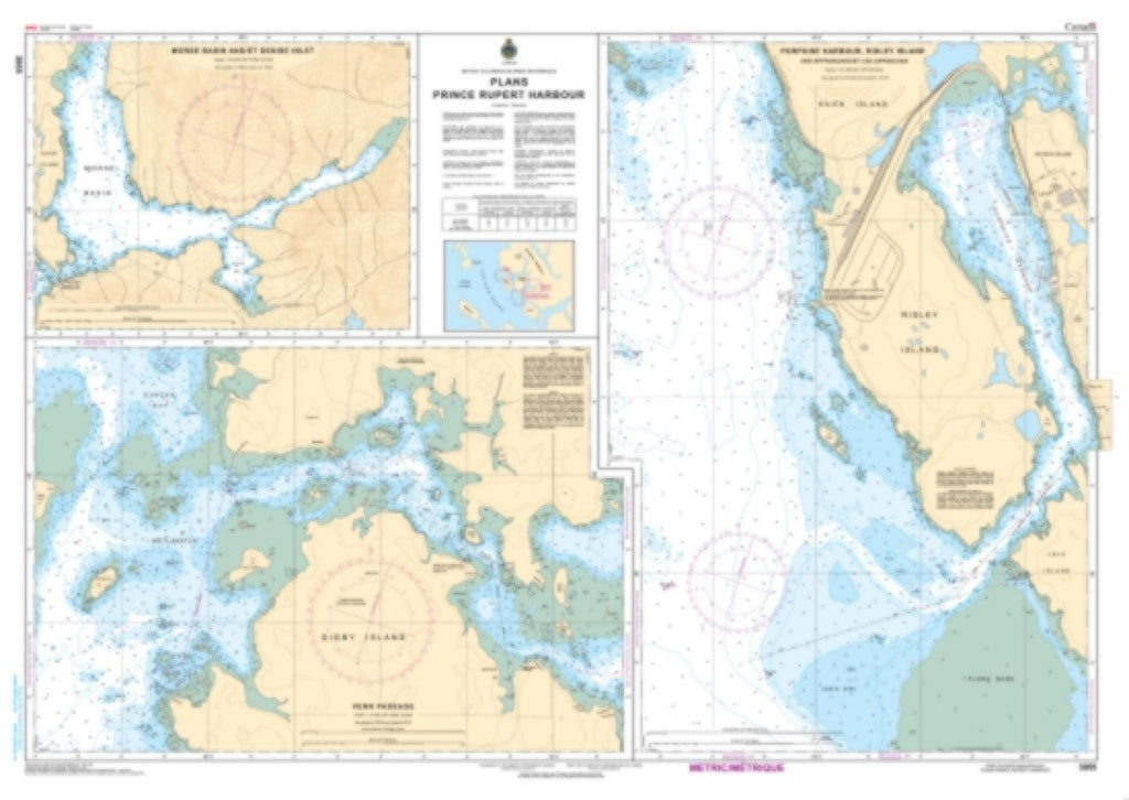 Buy map: Plans - Prince Rupert Harbour by Canadian Hydrographic ...