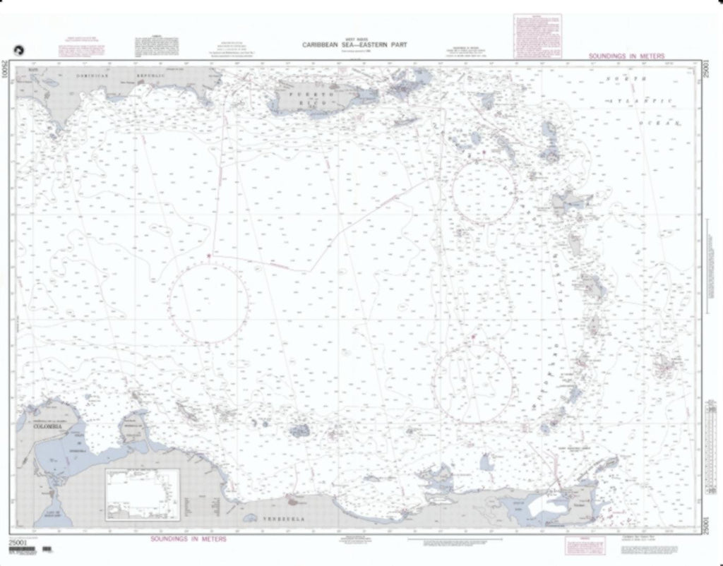 Buy map: Caribbean Sea - Eastern Part (NGA-25001-7) by National ...