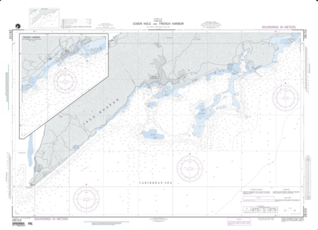 Buy map: Coxan Hole And French Harbor (NGA-28153-1) by National ...