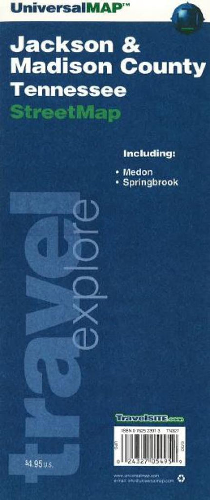 Buy map: Jackson and Madison County, Tennessee by Kappa Map Group ...