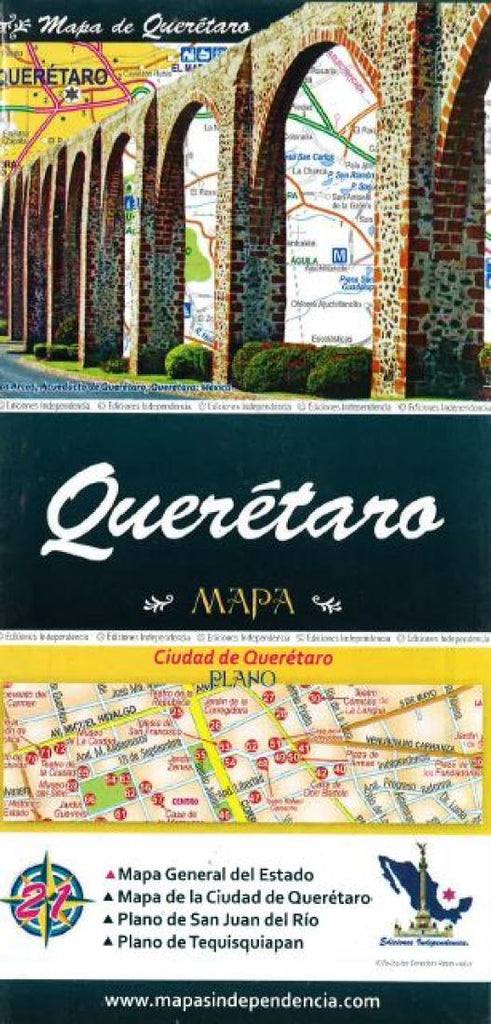 Buy map: Queretaro, Mexico, State and Major Cities Map by Ediciones ...