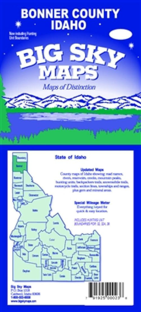 Buy map: Bonner County, Idaho by Big Sky Maps – YellowMaps Map Store