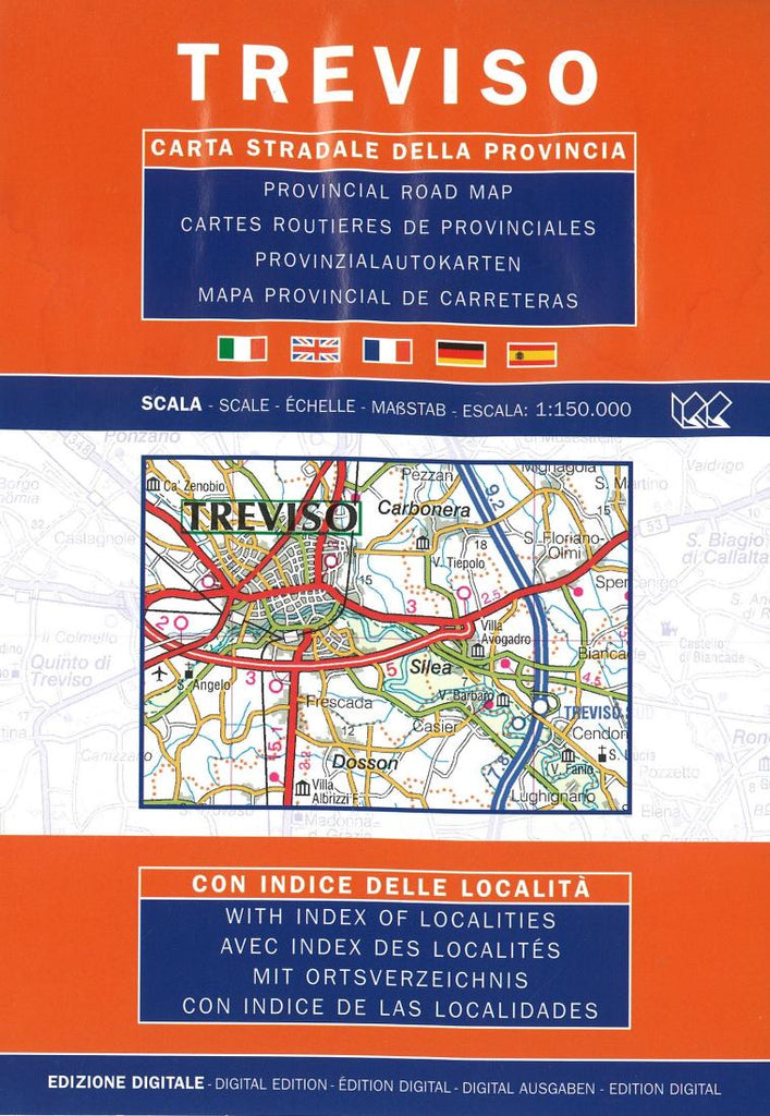 Buy map: Treviso Province, Italy by Litografia Artistica Cartografica ...