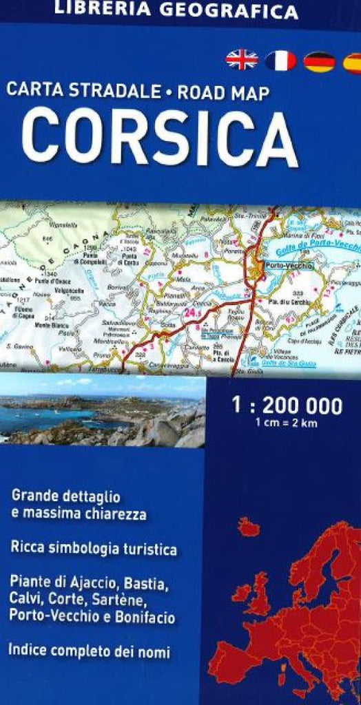 Buy map: Corsica, Road Map by Libreria Geografica – YellowMaps Map Store