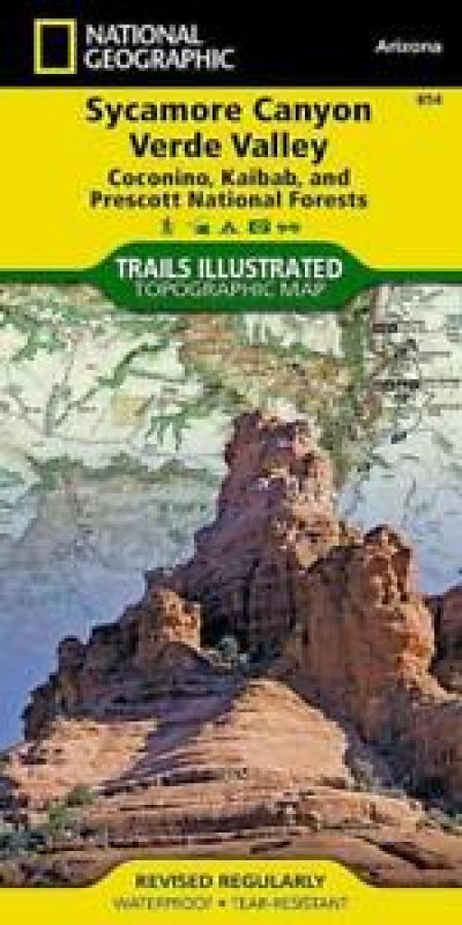 Buy map: Sycamore Canyon and Verde Valley Wildnerness Areas, Map 854 ...