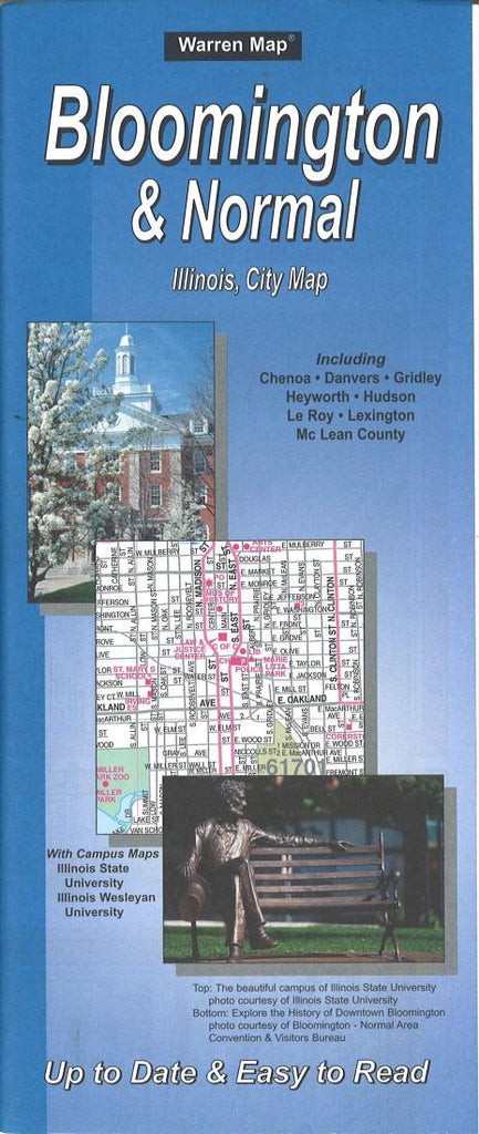 Buy map: Bloomington and Normal, Illinois by The Seeger Map Company ...