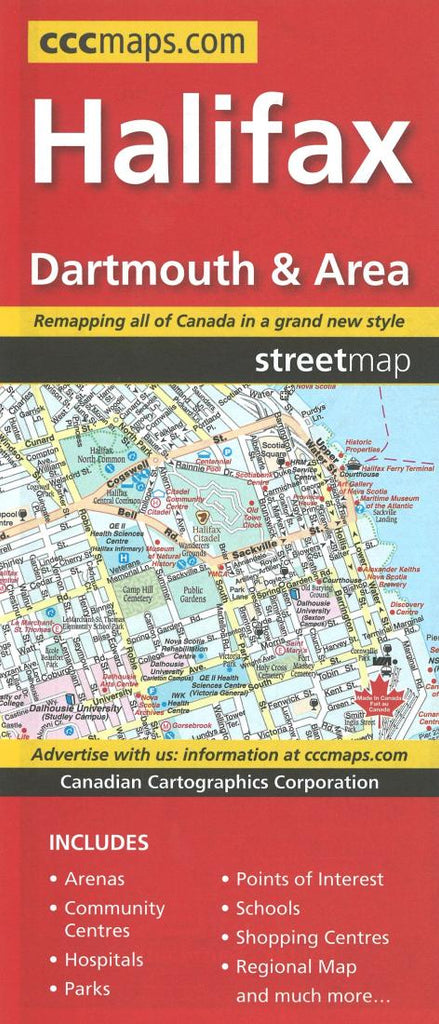Buy map: Halifax, Dartmouth and Area Street Map by Canadian ...