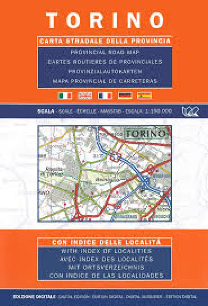 Buy map: Torino Province, Italy by Litografia Artistica Cartografica ...