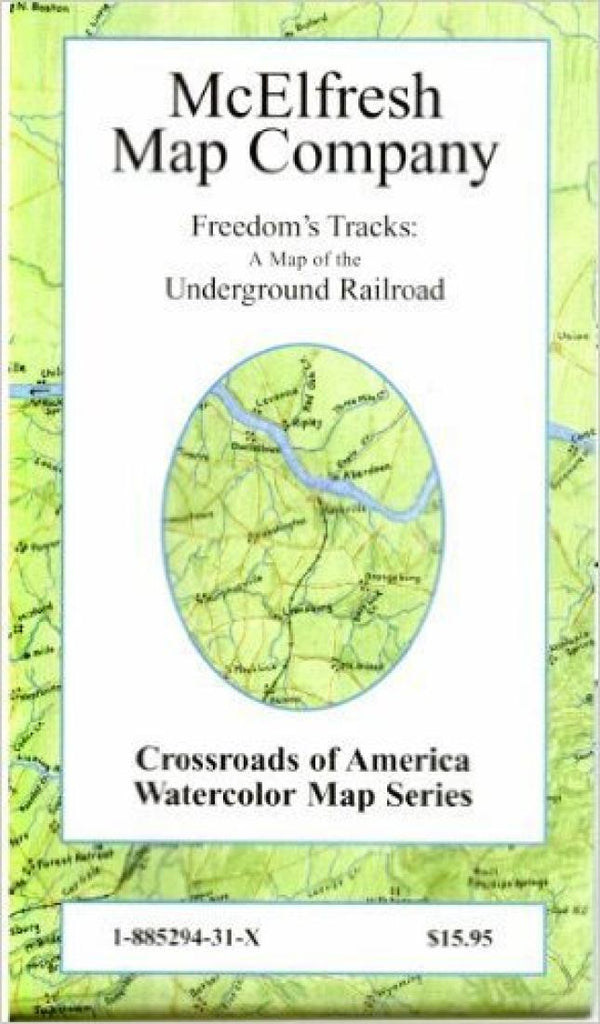 Buy map: Freedoms Tracks, Map of the Underground Railroad by ...